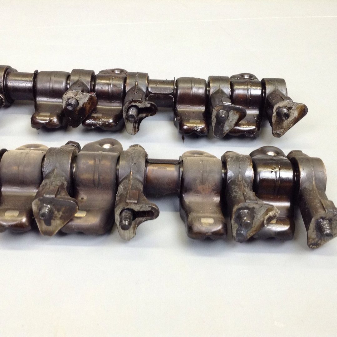 SCOUT V8 BOAT STYLE ROCKER ARM SHAFT ASSEMBLY - 9 STAND - IH Scout