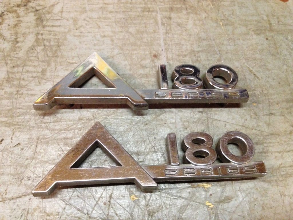 TRUCK 1957 58 A-180 A180 PAIR EMBLEMS - IH Scout