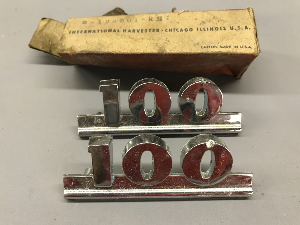 IH International Truck R100 Series Emblems - IH Scout